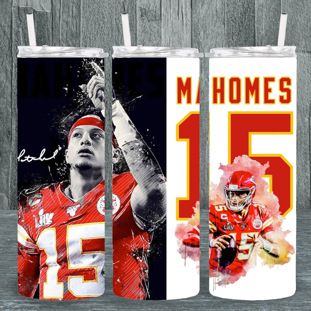 Kansas City Chiefs Patrick Mahomes Custom 20oz Tumbler Wrap Digital ...