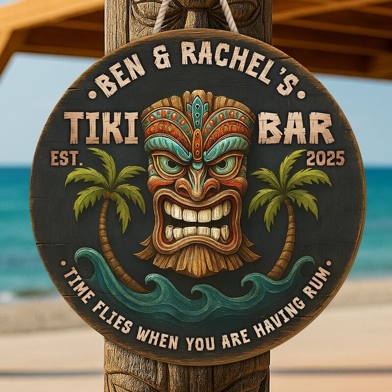 Tiki Bar Sign - Etsy
