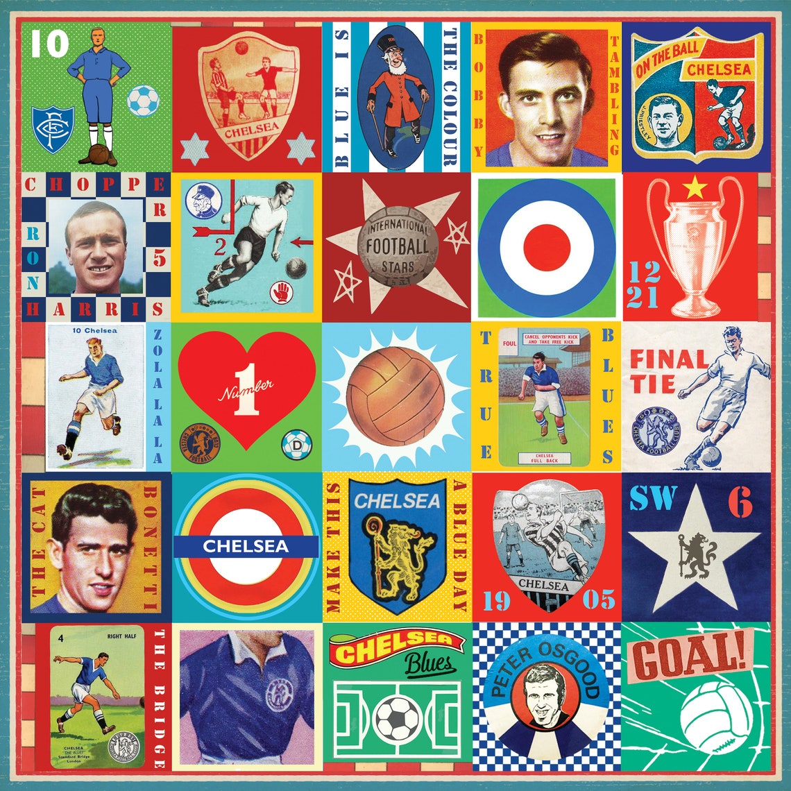 Chelsea Print - Chelsea Poster - Pop Art - Retro Football Print ...