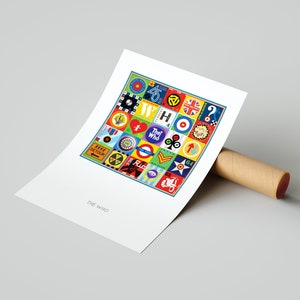 The Who Poster Print - Pop Art - the Who Music Art Print - Mod - Rock ...