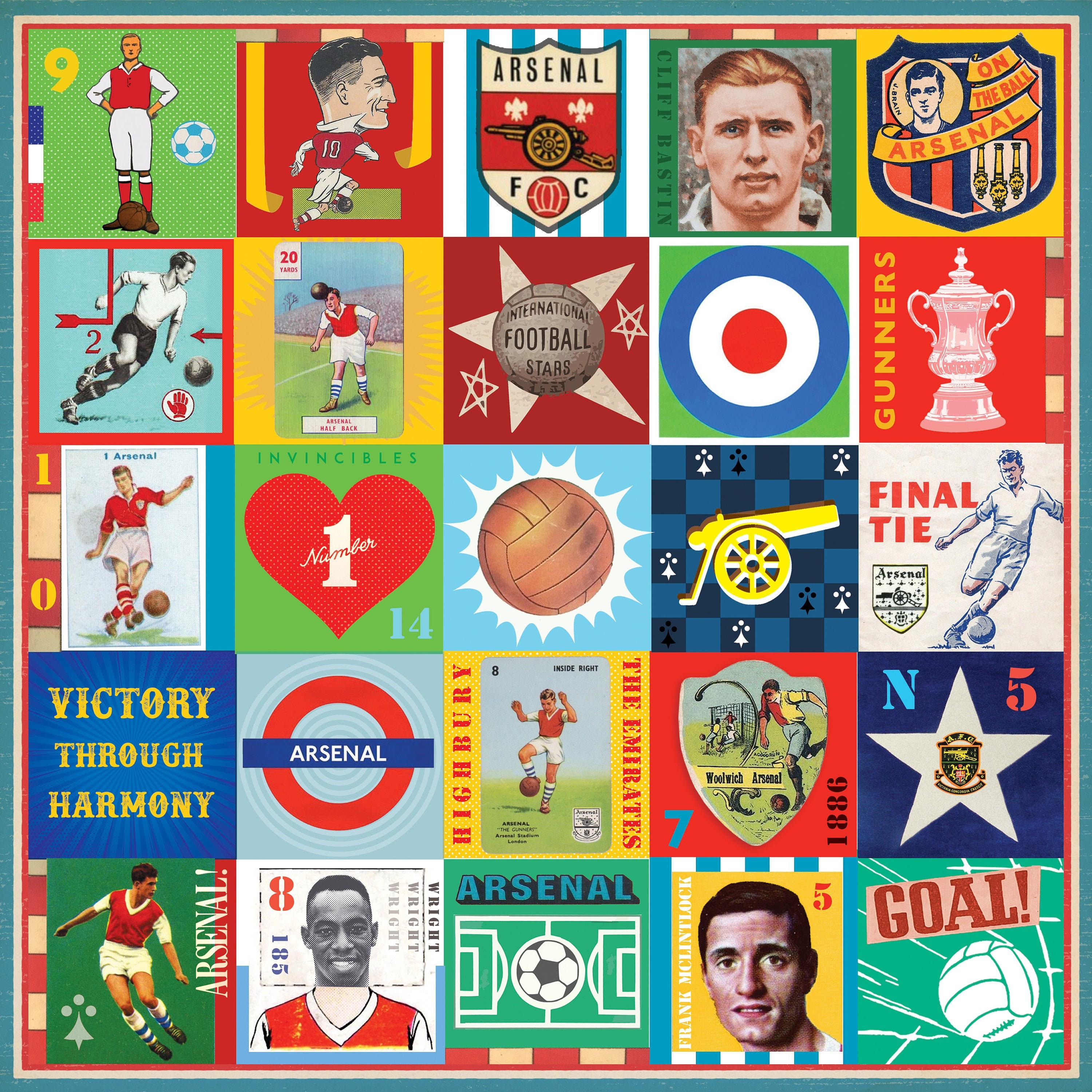 Impresión del Arsenal Póster del Arsenal Impresión del Arsenal Arte pop ...