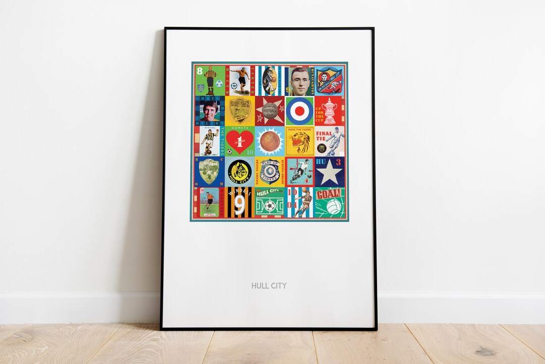 Hull City Print - Hull City Poster - Pop Art - Retro Football Print ...
