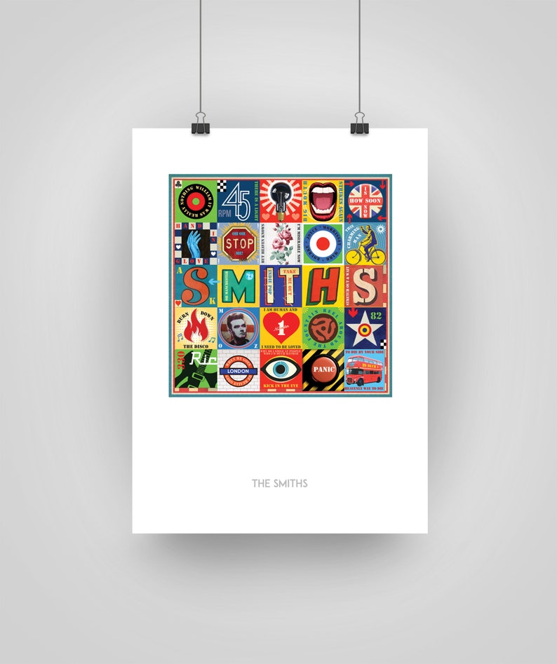 Smiths Poster Print - Pop Art - Smiths Music Art Print - Indie Pop ...