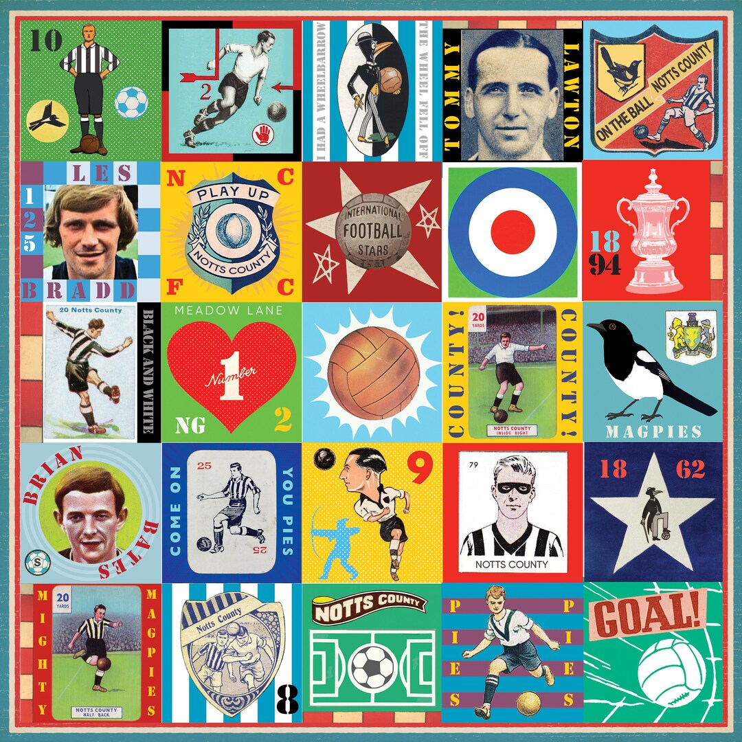 Notts County Print Pop Art Notts County Nottingham Poster Retro ...