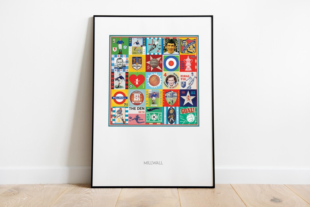 Millwall Print - Millwall Poster - Pop Art - Retro Football Print ...