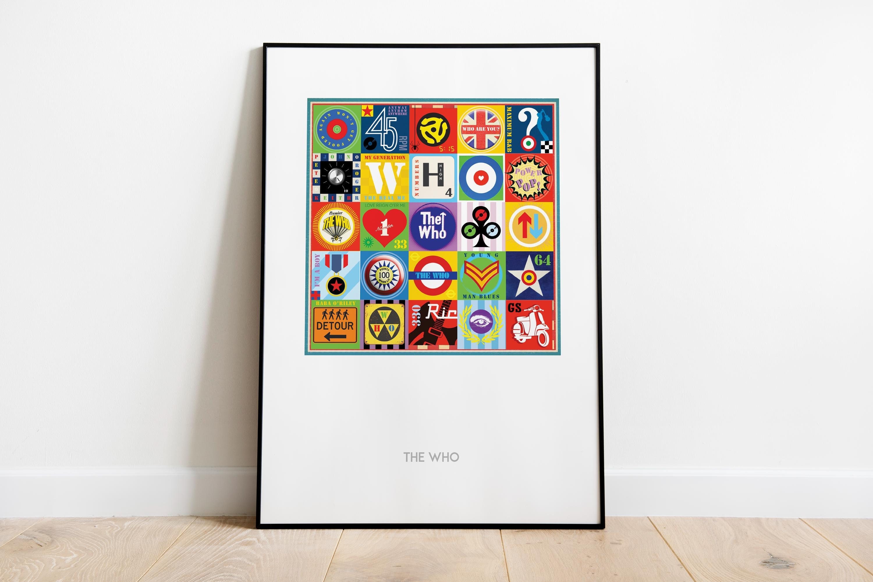 The Who Poster Print - Pop Art - the Who Music Art Print - Mod - Rock ...
