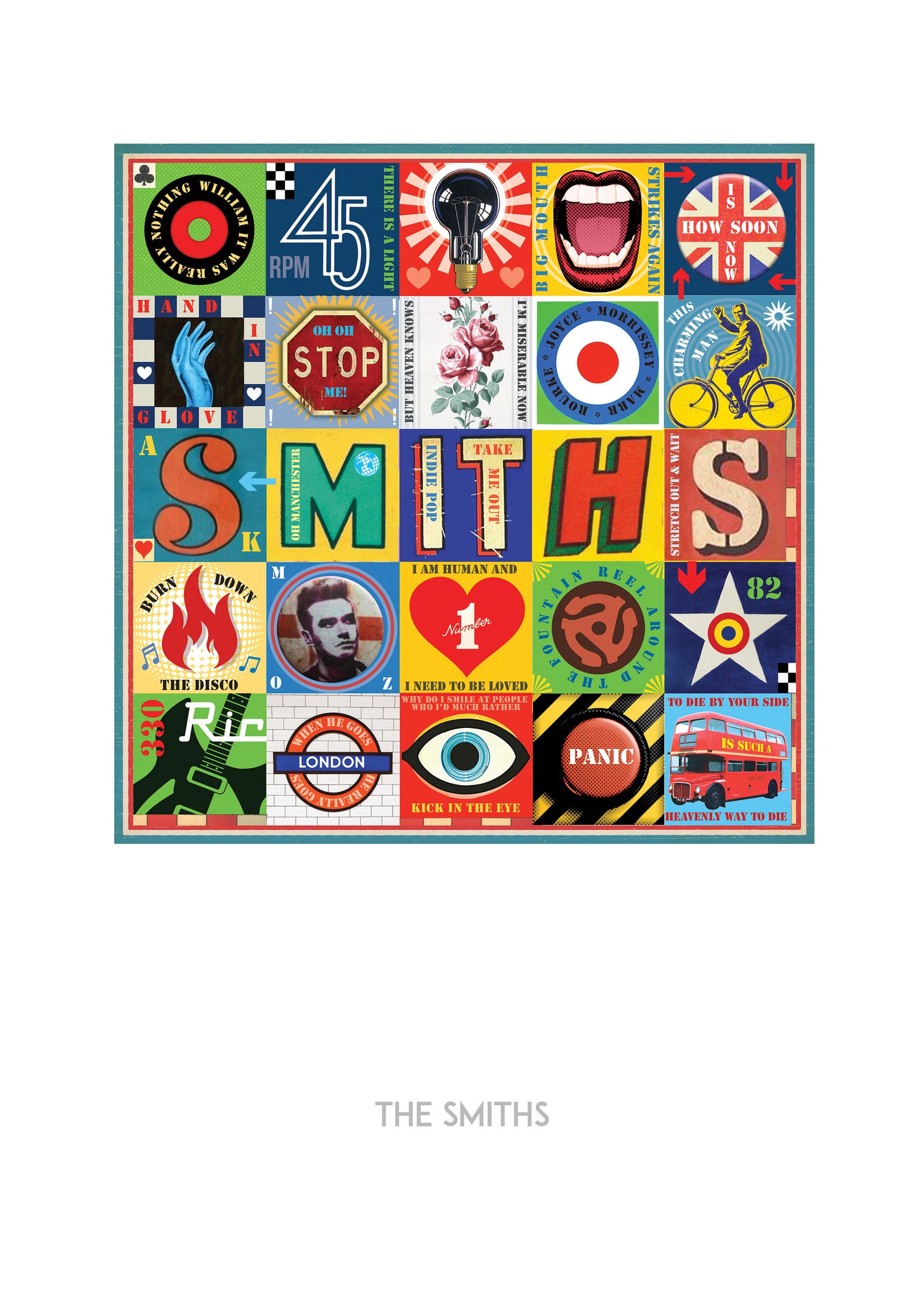 Smiths Poster Print - Pop Art - Smiths Music Art Print - Indie Pop ...