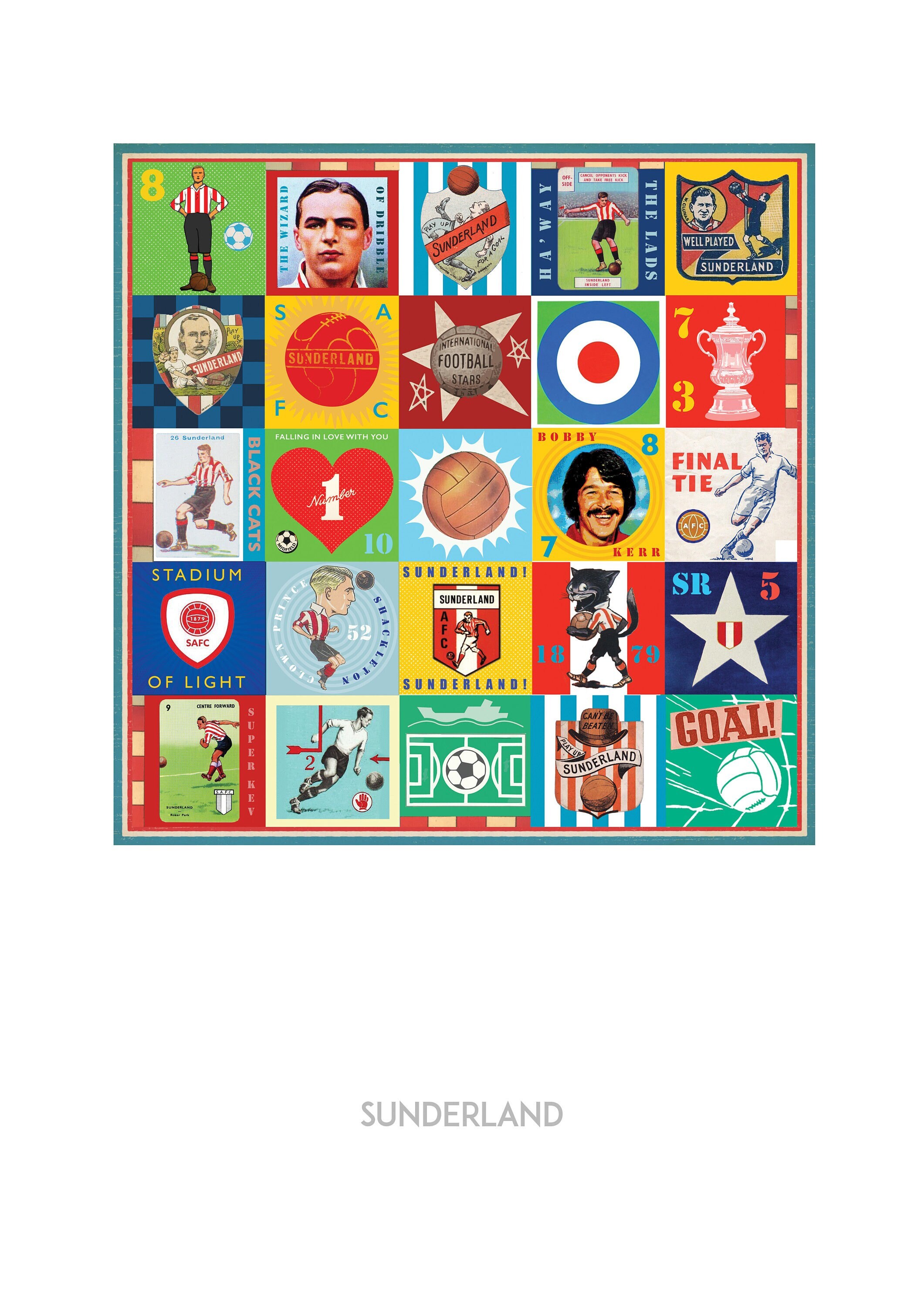 Sunderland Print Sunderland Poster Pop Art Retro - Etsy