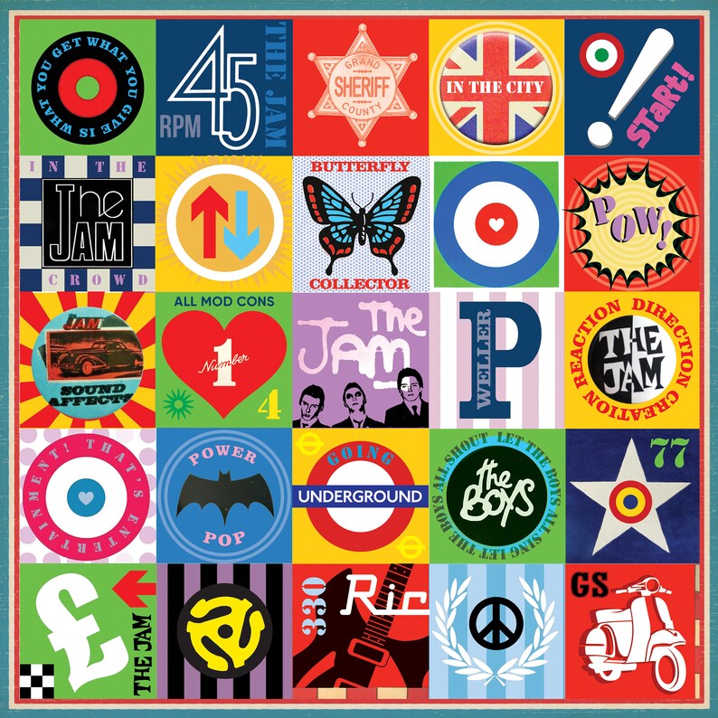 The Jam Poster Print - Pop Art - Paul Weller Music Art Print - Mod ...