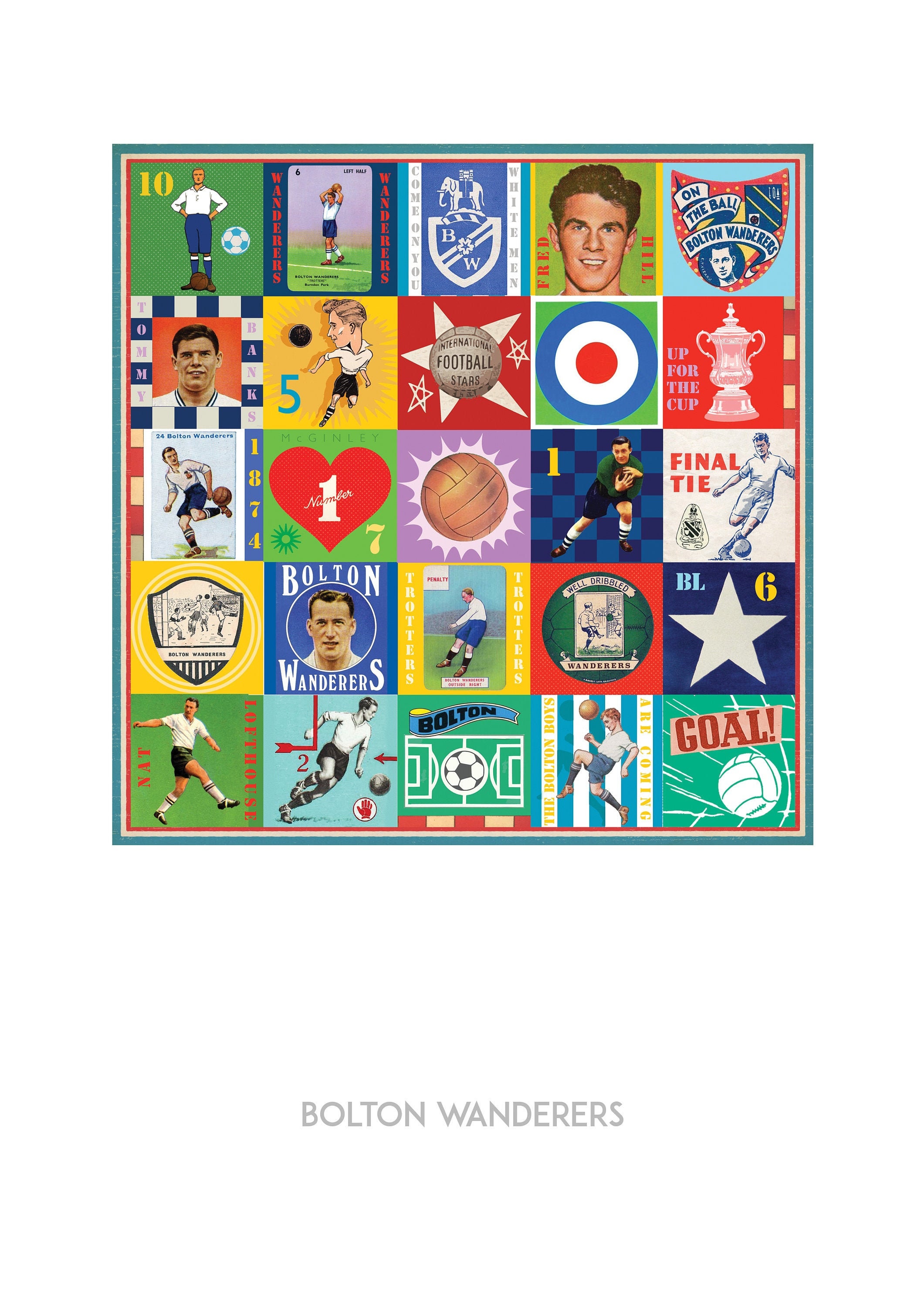 BOLTON WANDERERS - VINTAGE STYLE FOOTBALL ADVERTISING POSTER # 1 ￡0.99 ...