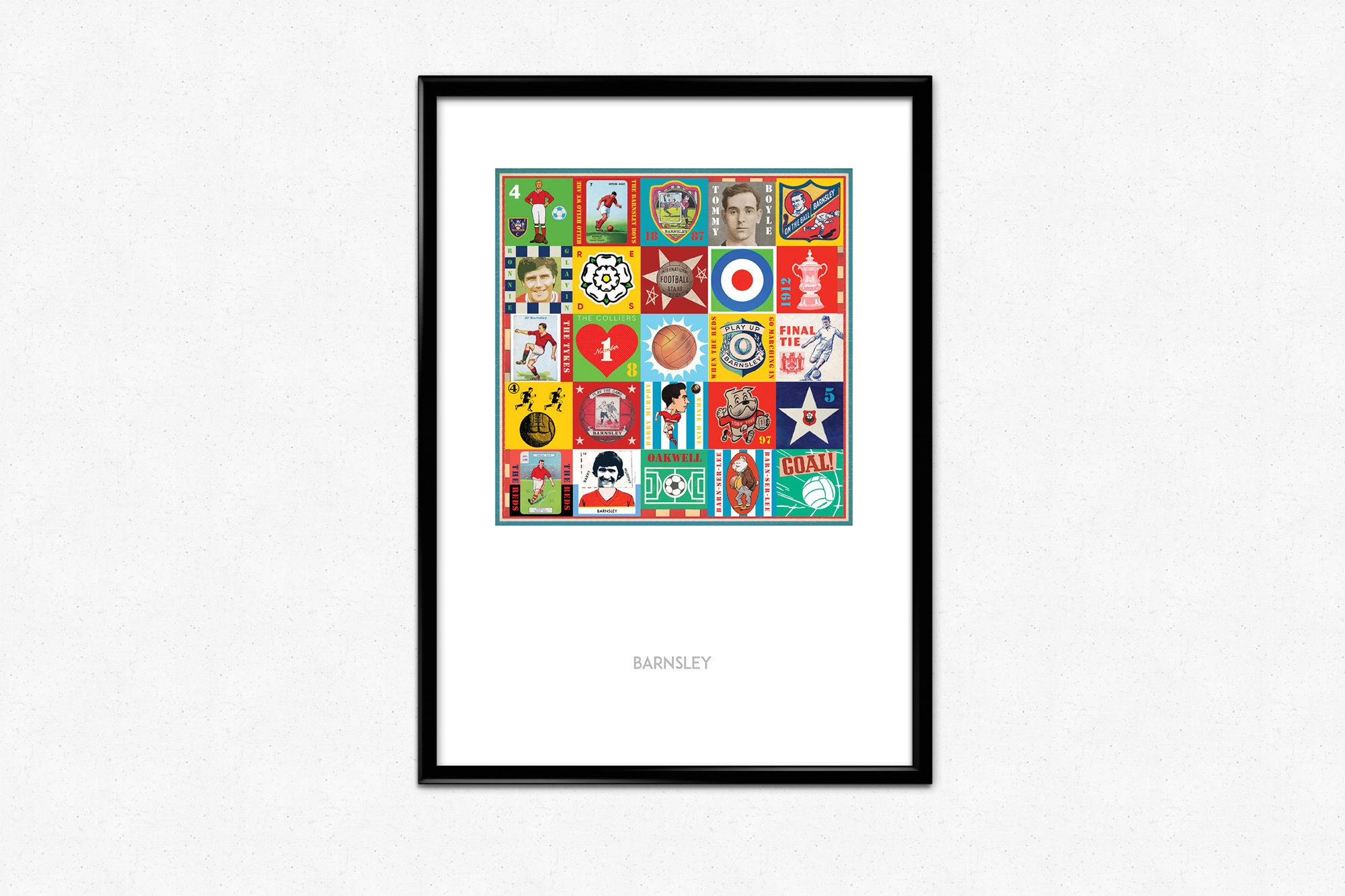 Barnsley Print Barnsley Poster Pop Art Fußball Retro | Etsy