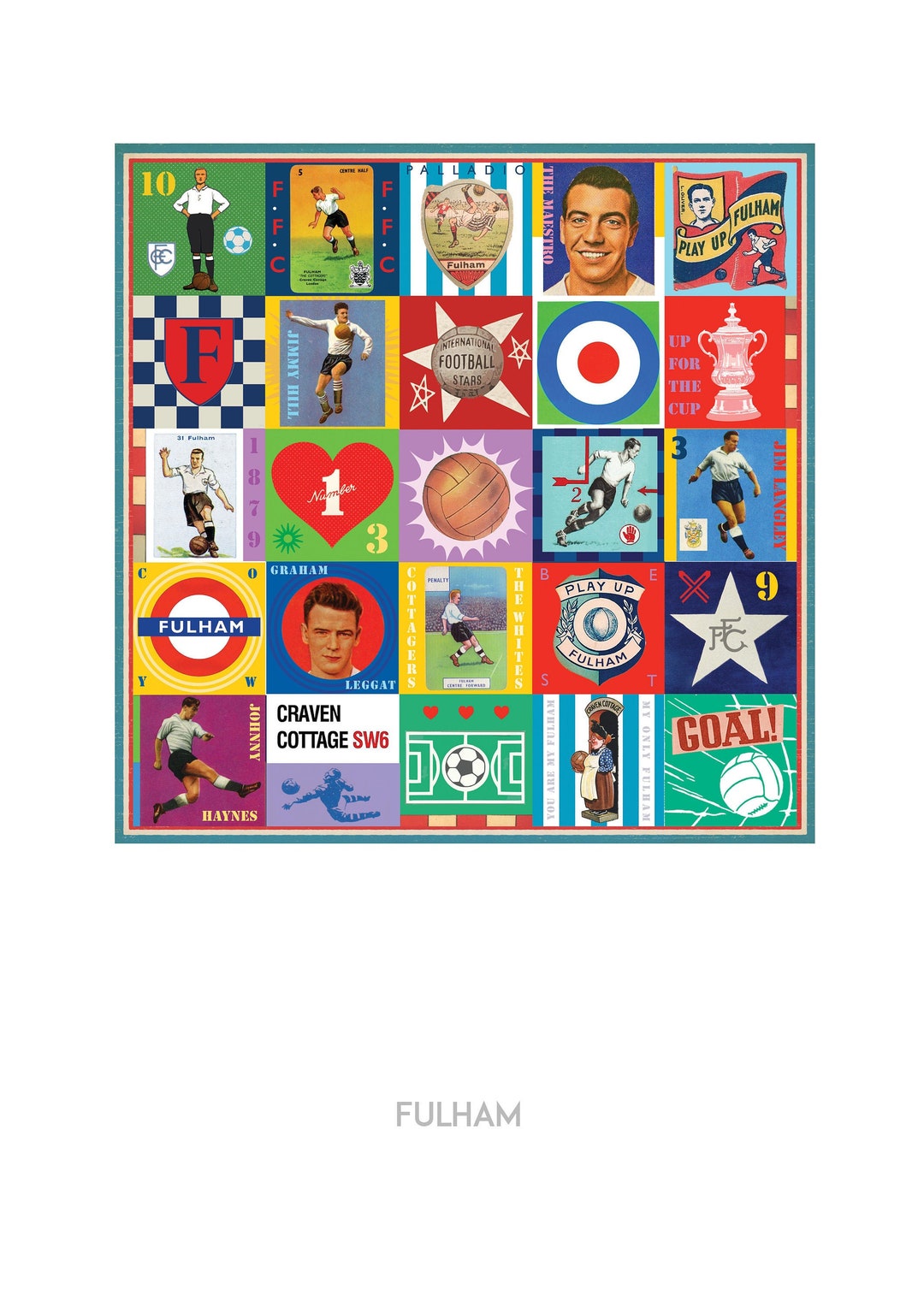 Fulham Print Pop Art Fulham FC Poster Retro Football - Etsy.de