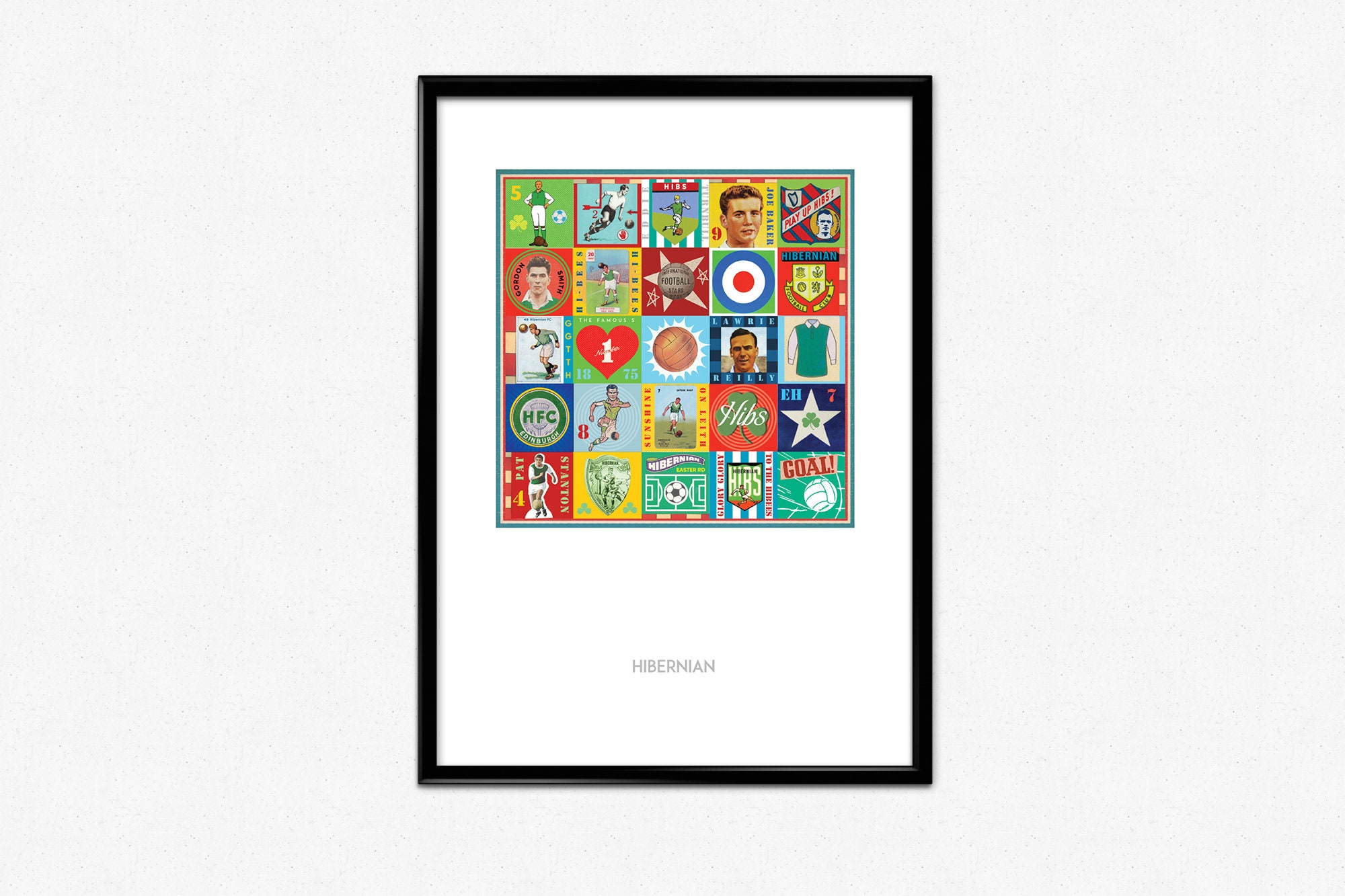Hibs Print Hibernian Poster Pop Art Retro Football Print - Etsy UK