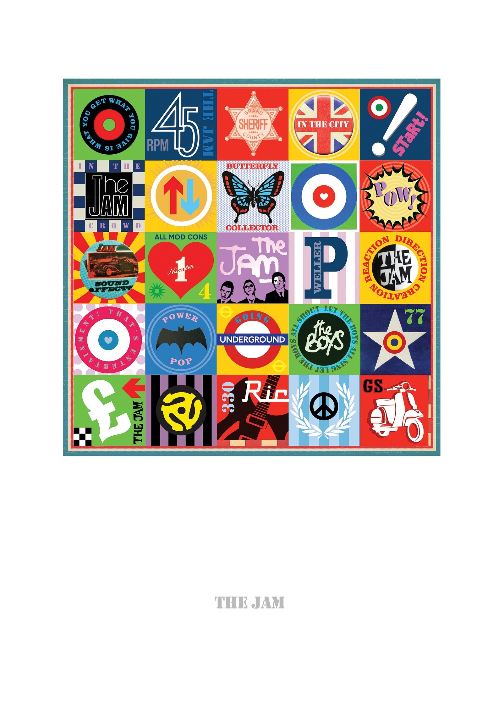 The Jam Pop Art Print The Jam Poster Paul Weller Mod | Etsy