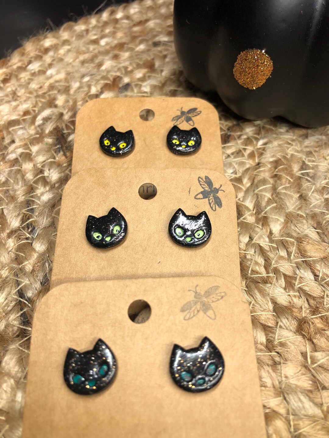 Black Sparkly Cats - Etsy