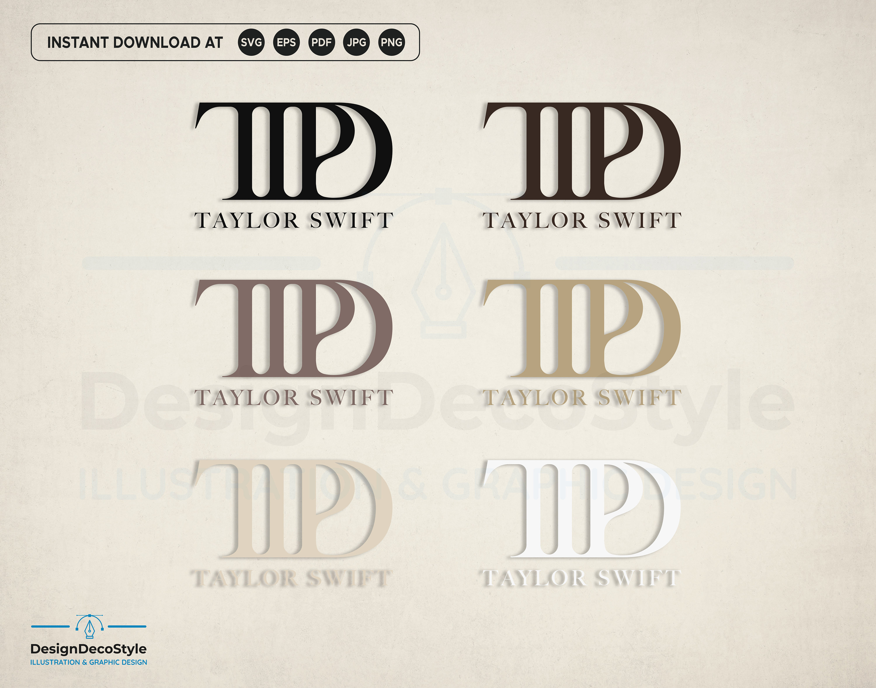 The Tortured Poets Department TTPD Logo File Svg, Eps, Pdf, Jpg, Png ...