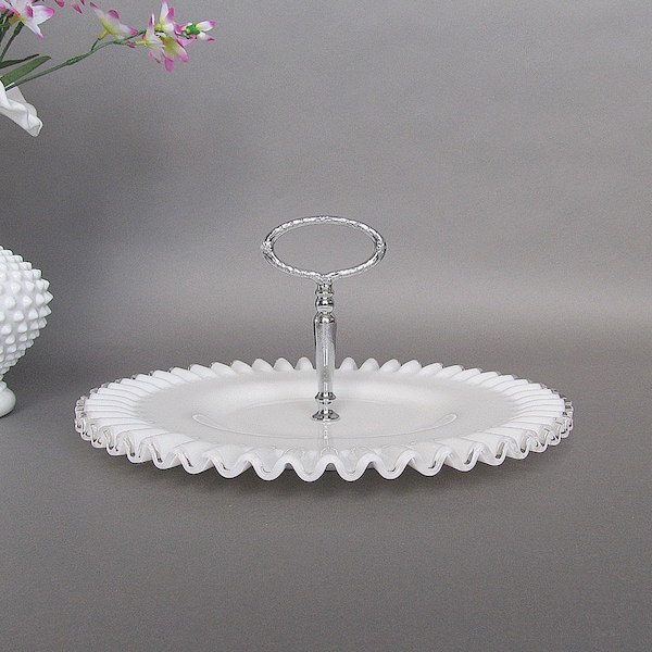 Milk Glass Platter - Etsy