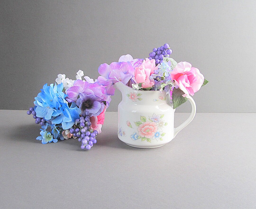 Vintage Pitcher Planter, Flower Pot, Large Creamer, Small Pitcher - Etsy