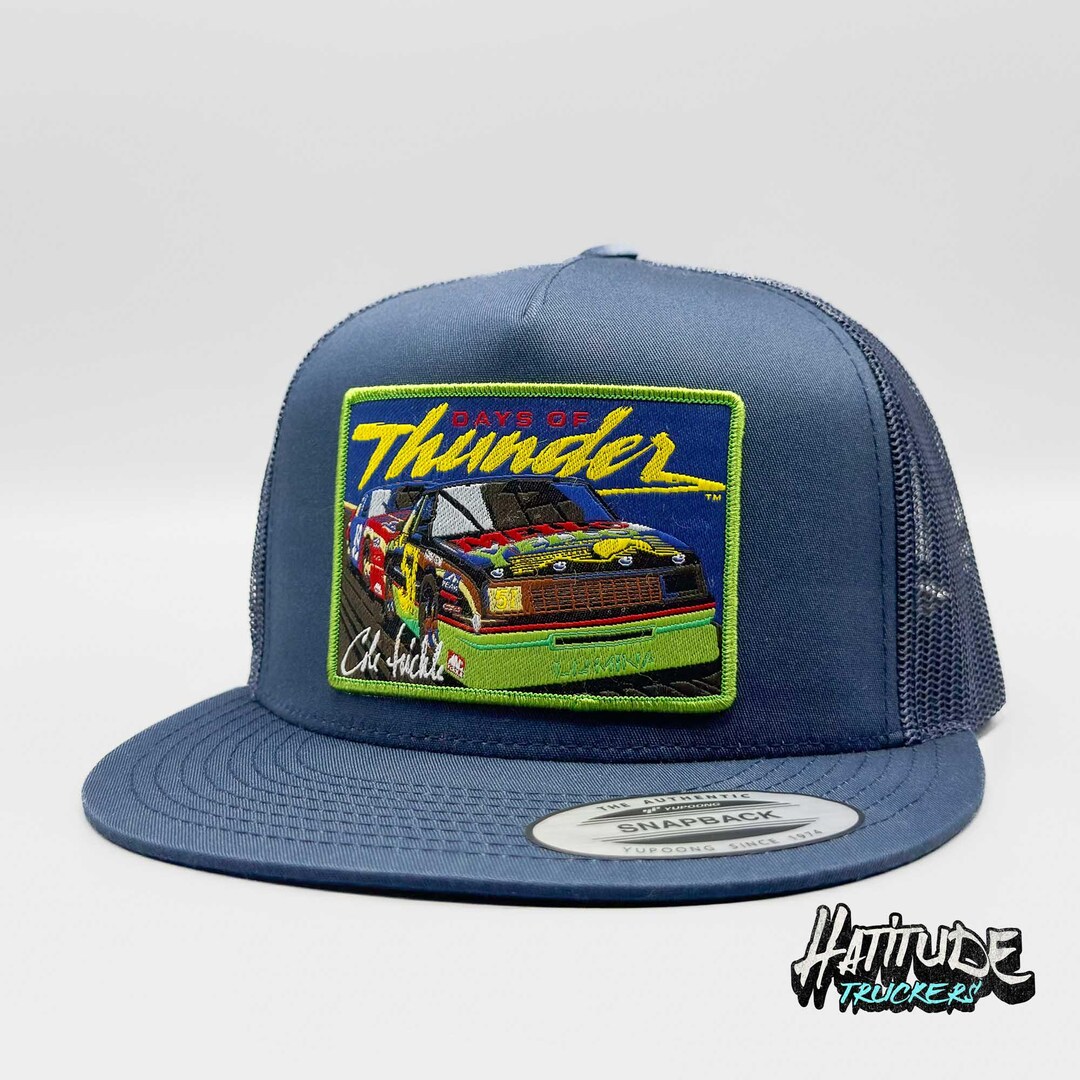 Days of Thunder Cole Trickle Retro-style Nascar Trucker on All Navy ...