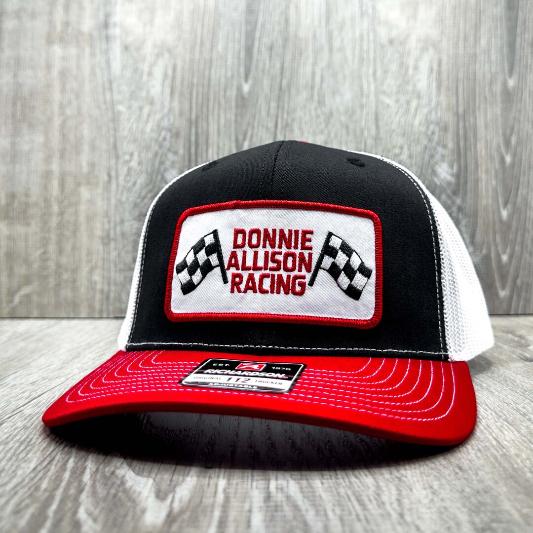 Donnie Allison Racing Embroidered Patch on a Black Front, Red Bill and ...