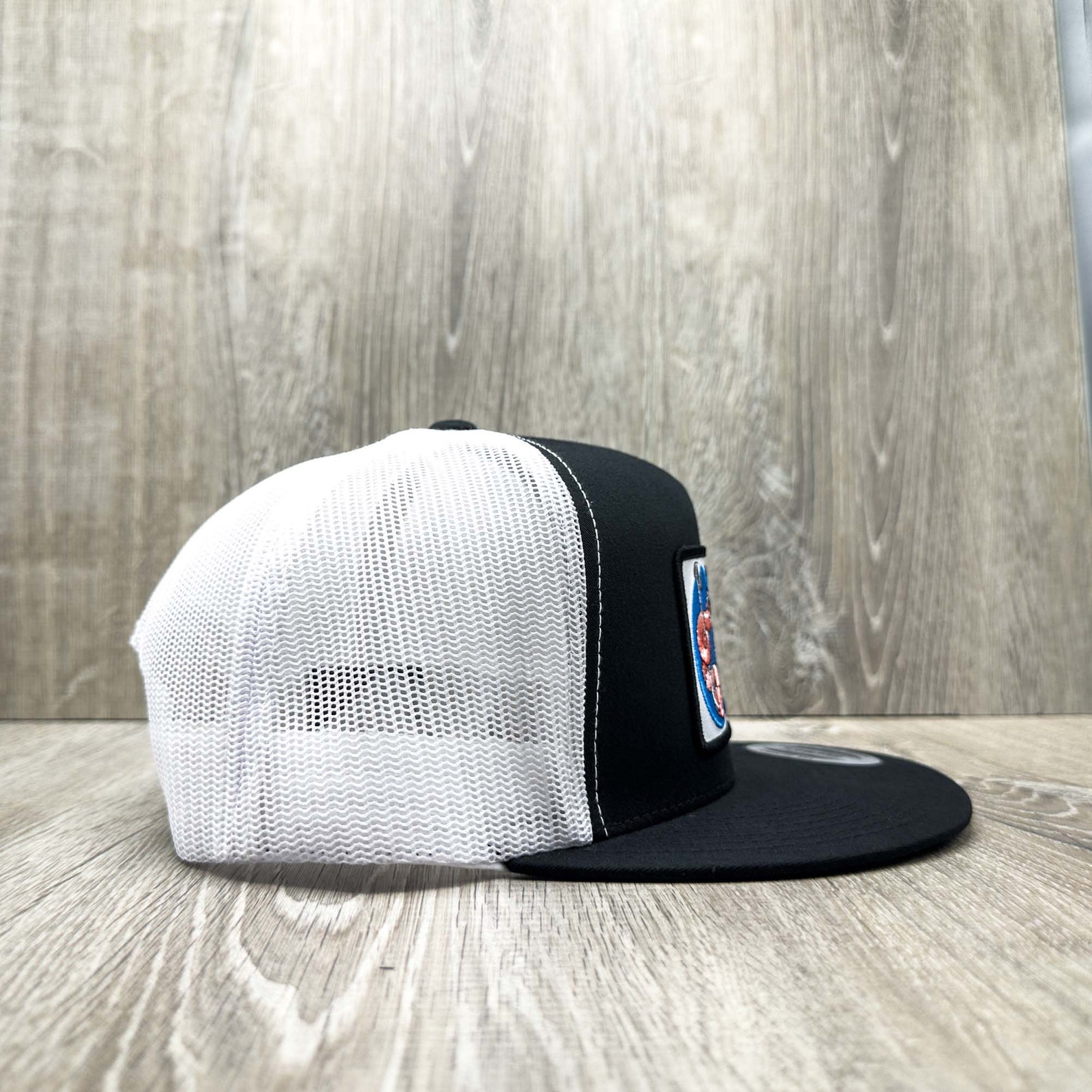 Master Baiter Funny Fishing Trucker Hat on a Black With White Mesh ...