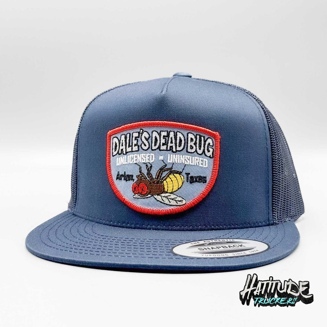 Dale's Dead Bug Funny Adult Humor Retro-style Trucker on an All Navy ...