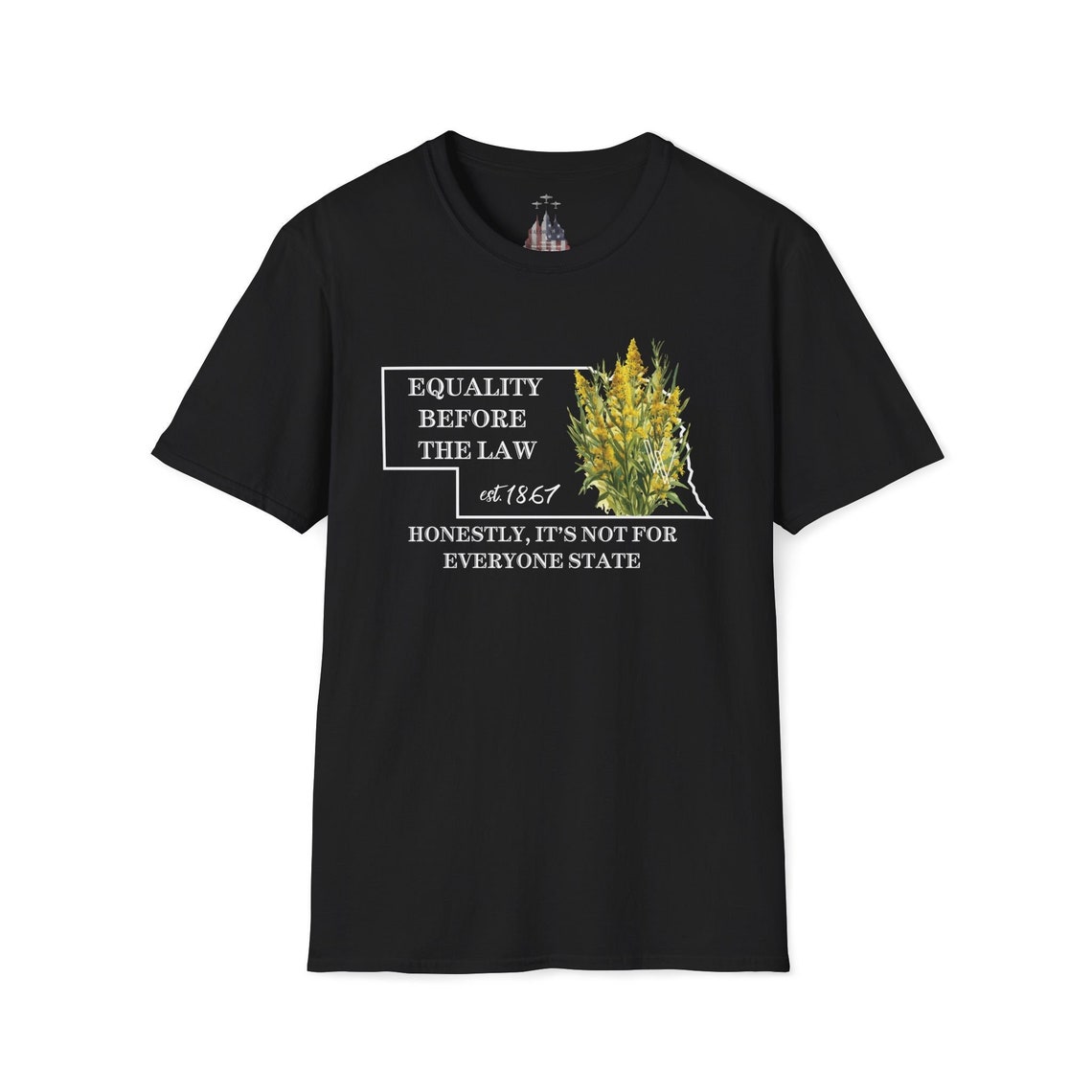 Nebraska State Outline With State Flower, Motto, Est. Year - Etsy