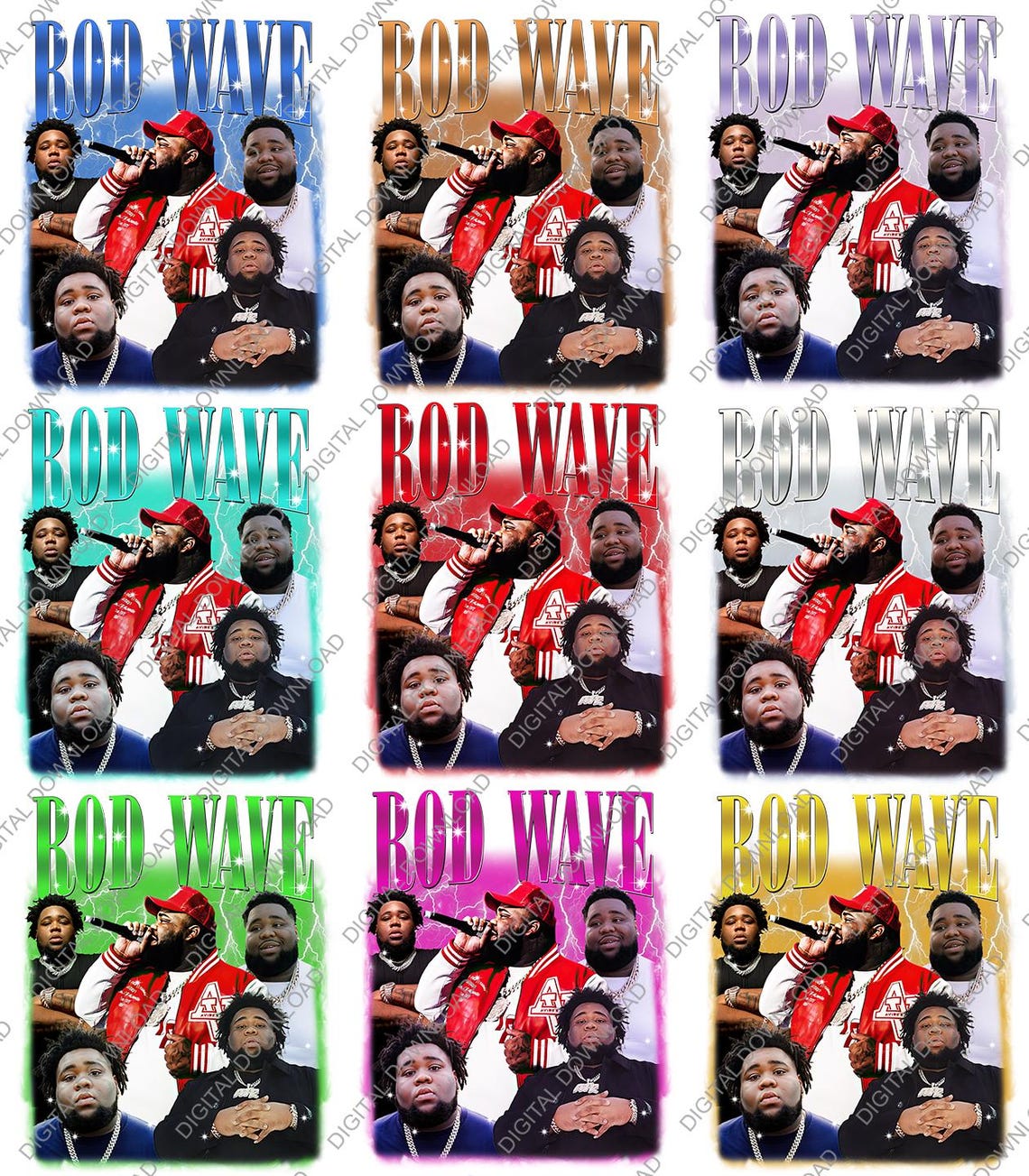 Combo 9 Rod Wave Rapper Design Png, Hot Graphic Rod Wave Last Lap Tour ...