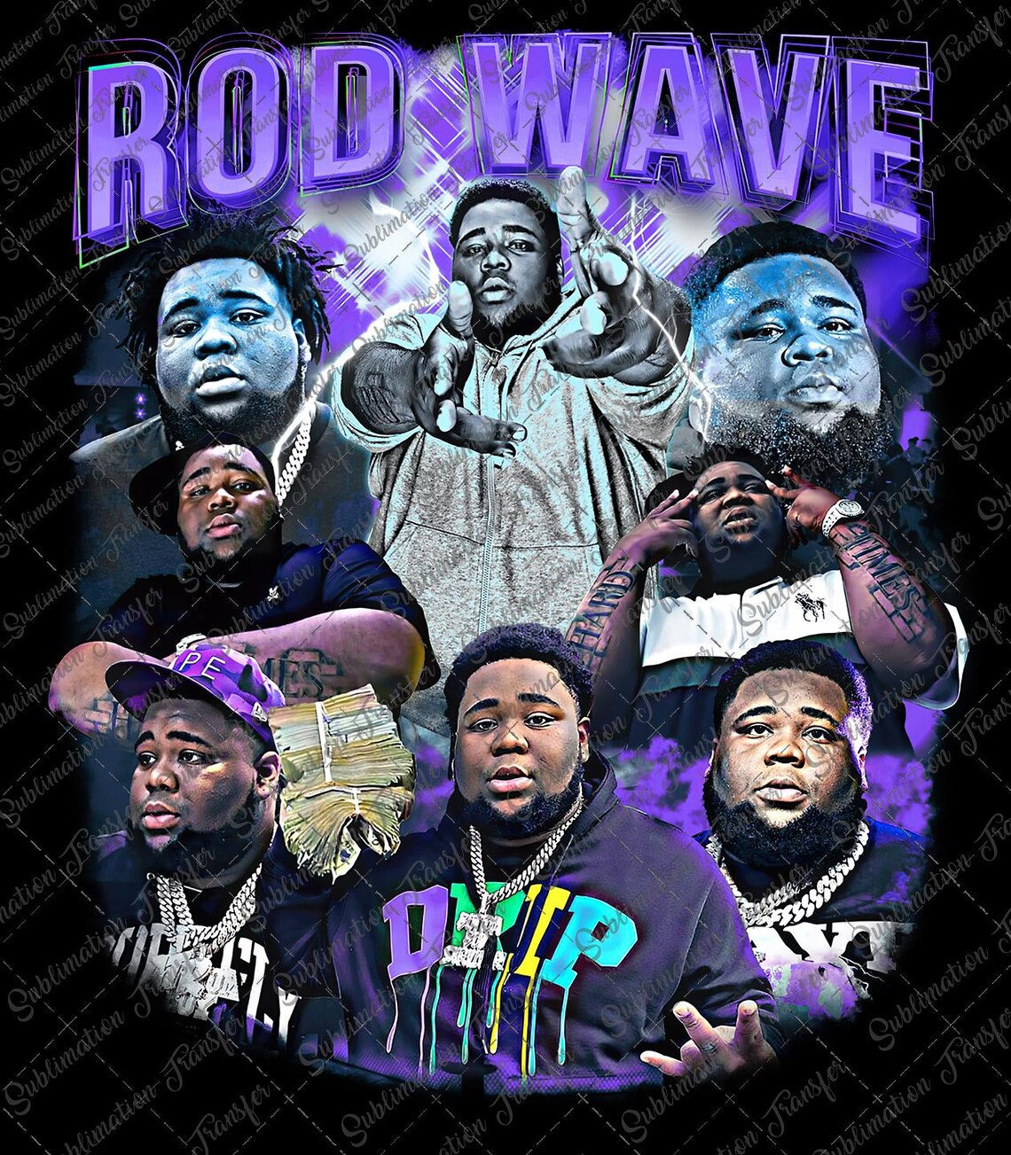 Combo Hot Rod Wave Rapper Design Png, Hot Graphic Rod Wave Last Lap ...