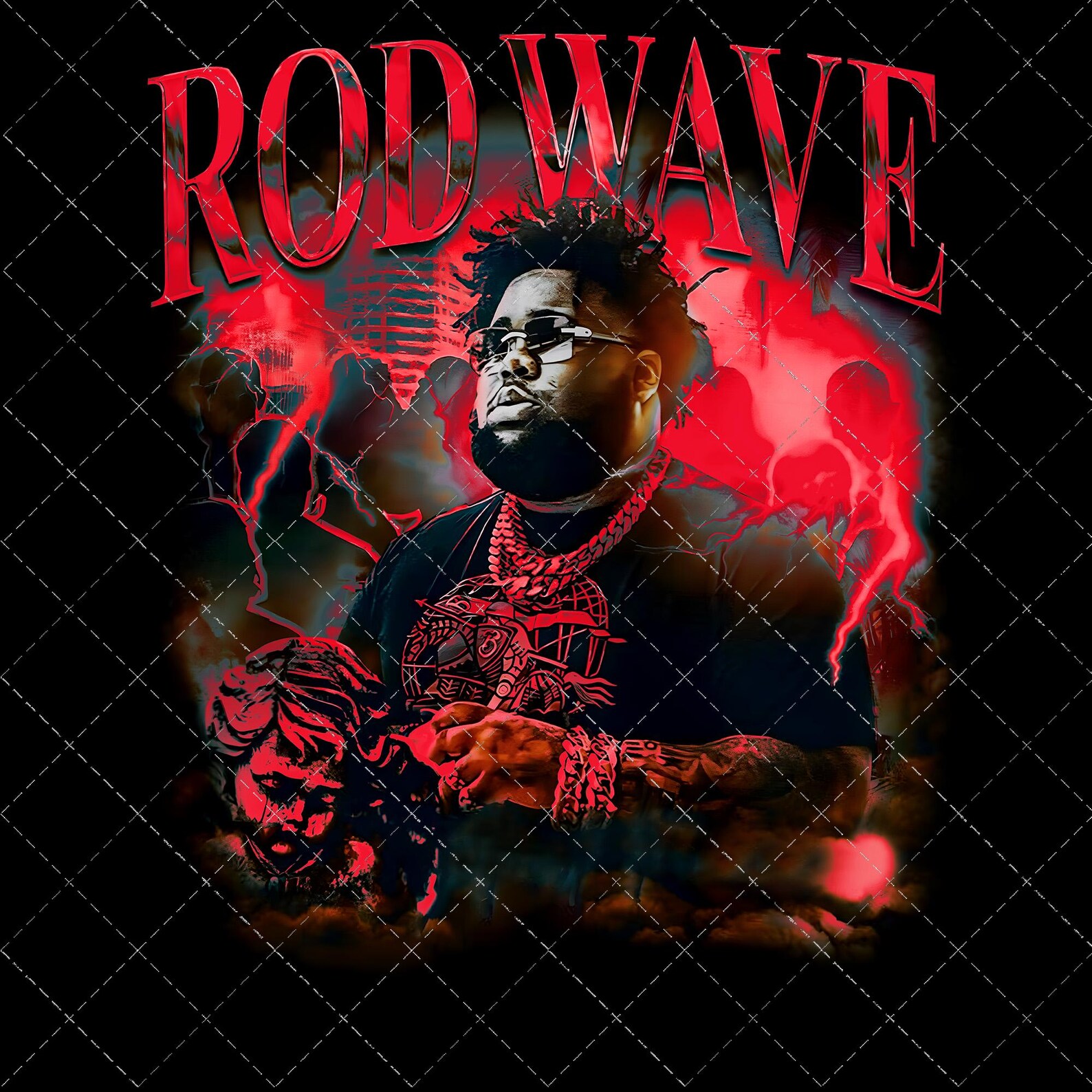 Bundle 16 Rod Wave Rapper Design, Rod Wave Last Lap Tour File Png, Rap ...