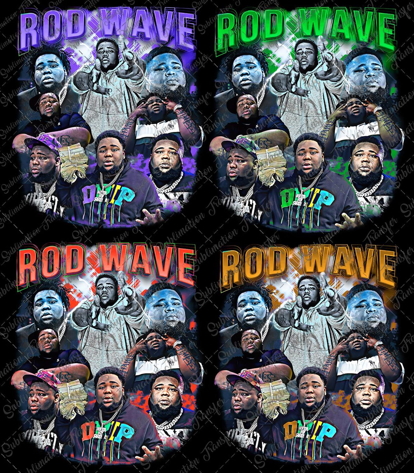 Combo Hot Rod Wave Rapper Design Png, Hot Graphic Rod Wave Last Lap ...