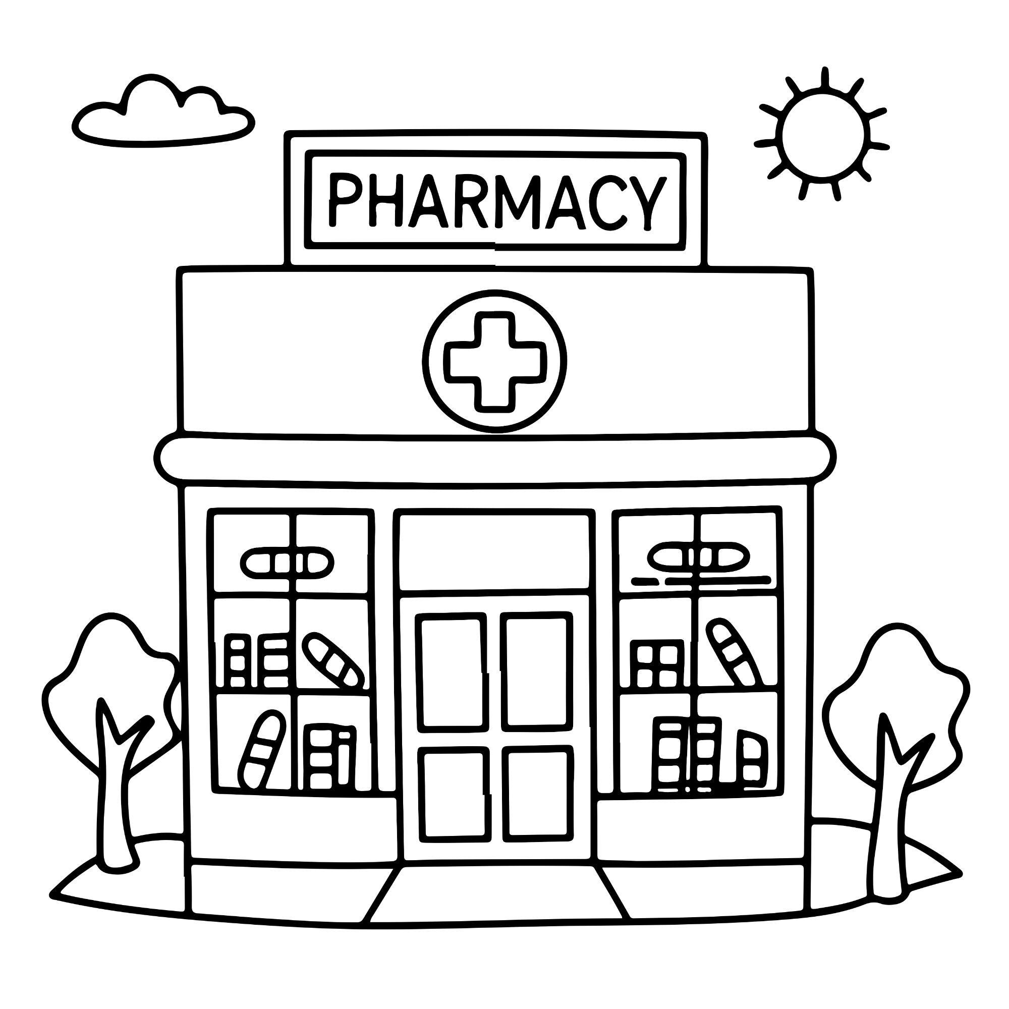 Cute Store Coloring Pages | Fun and Beautiful Coloring Art for Kids ...