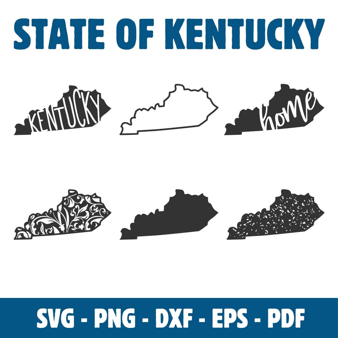 US States SVG | Kentucky State SVG | Commercial Use America Chart ...
