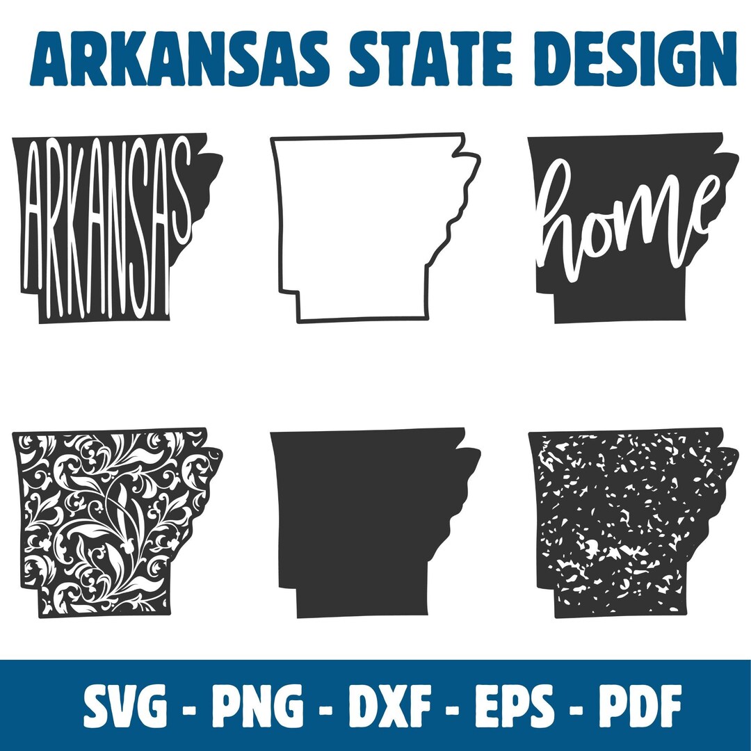 US States SVG | Arkansas State SVG | Commercial Use America Chart ...