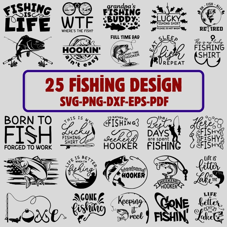 Fishing Svg, Fishing Themed Designs, Fishing Svg Bundle, Fishing Svg ...
