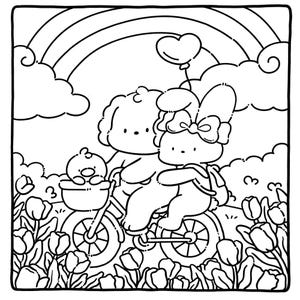 COZY NOOKS Cute Coloring Page | Fun Beautiful Coloring Art for Kids ...
