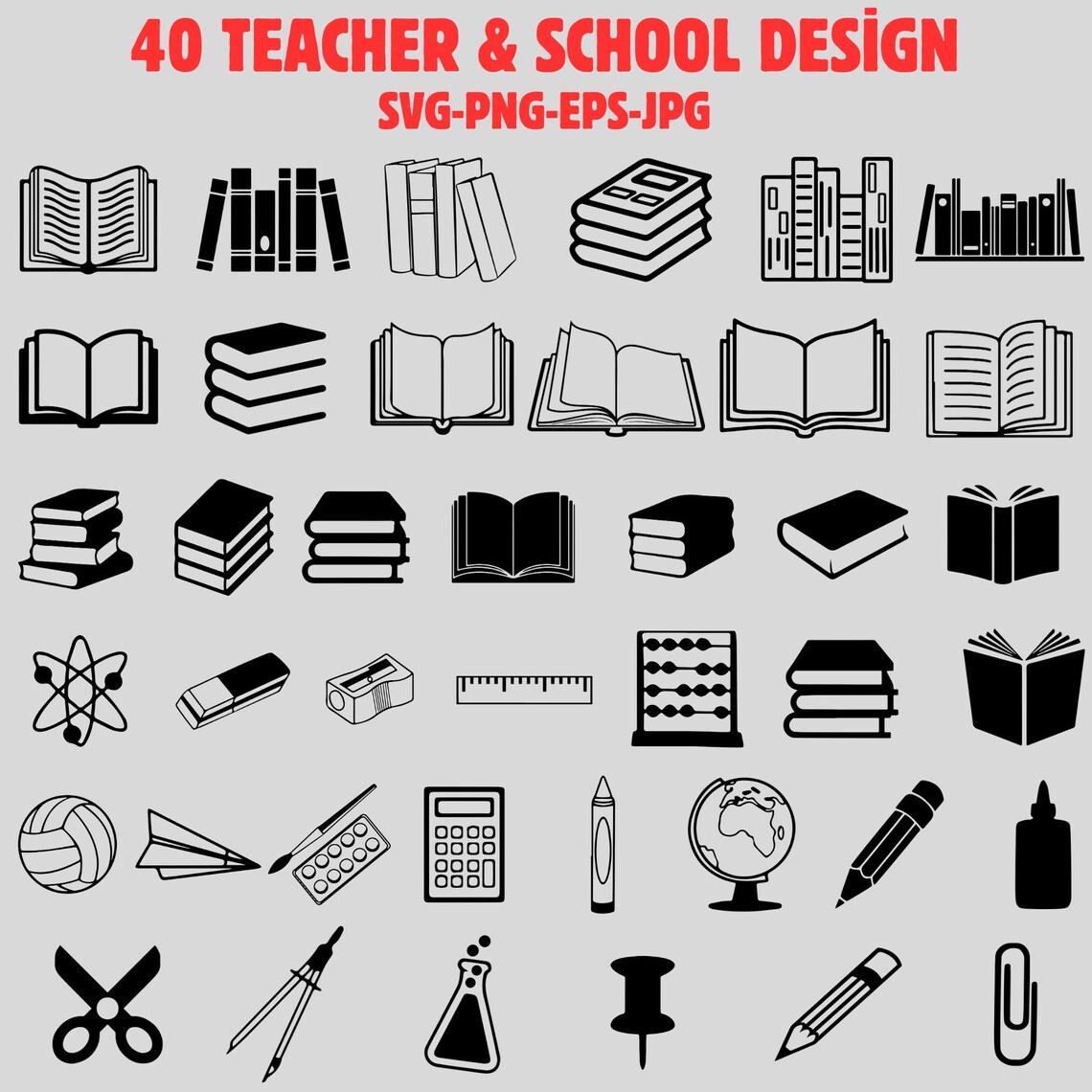 Primary School Svg, Teacher Svg, Students Svg, School Bundle, Teacher ...