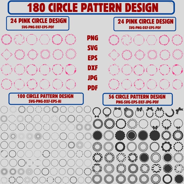 Circle Patterns Svg - Etsy
