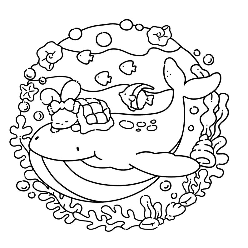 COZY NOOKS Cute Coloring Page | Fun Beautiful Coloring Art for Kids ...
