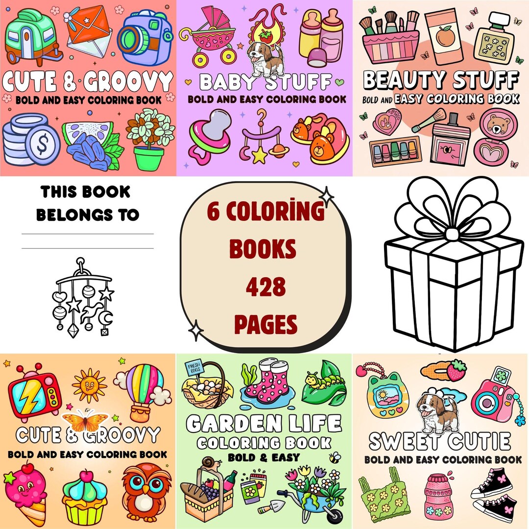 Coloring Book Bundle,coloring Page,coloring Book,coloring Pages ...