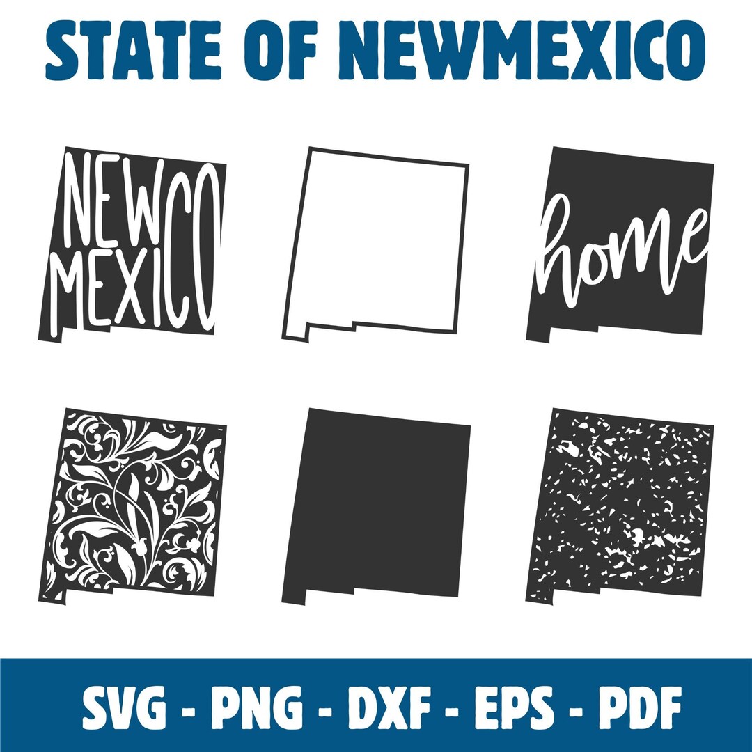 US States SVG | New Mexico State SVG | Commercial Use America Chart ...