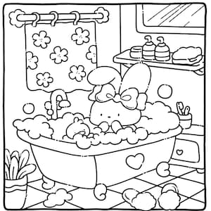 COZY NOOKS Cute Coloring Page | Fun Beautiful Coloring Art for Kids ...