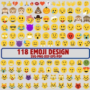 Emoji Svg, Emoji Svg Packet, Emoji Png Files, Emoji Clipart, Emojis Svg ...