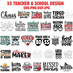 Primary School Svg, Teacher Svg, Students Svg, School Bundle, Teacher ...