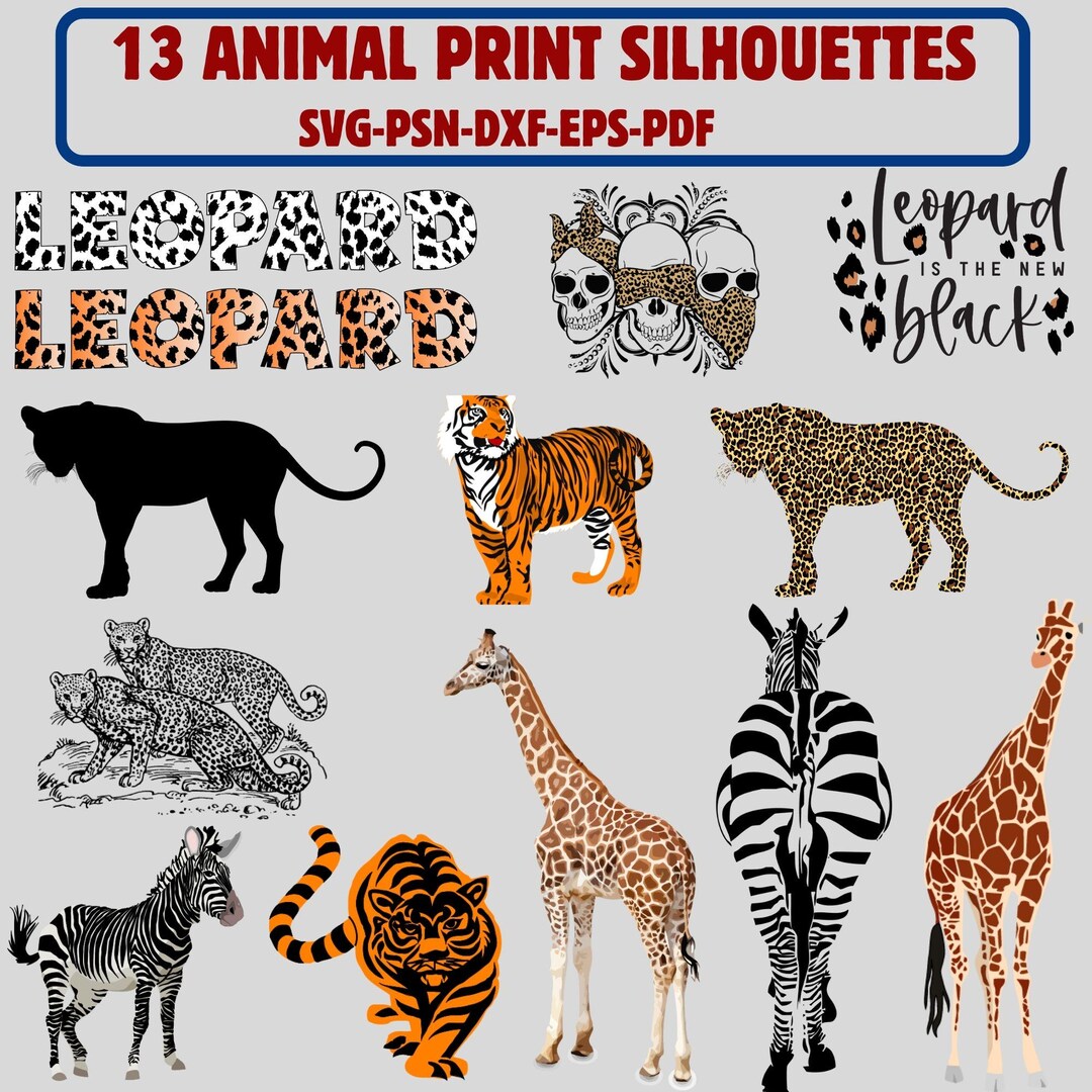 Animal Print Svg, Animal Svg, Animal Pattern Svg, Leopard Design Svg ...