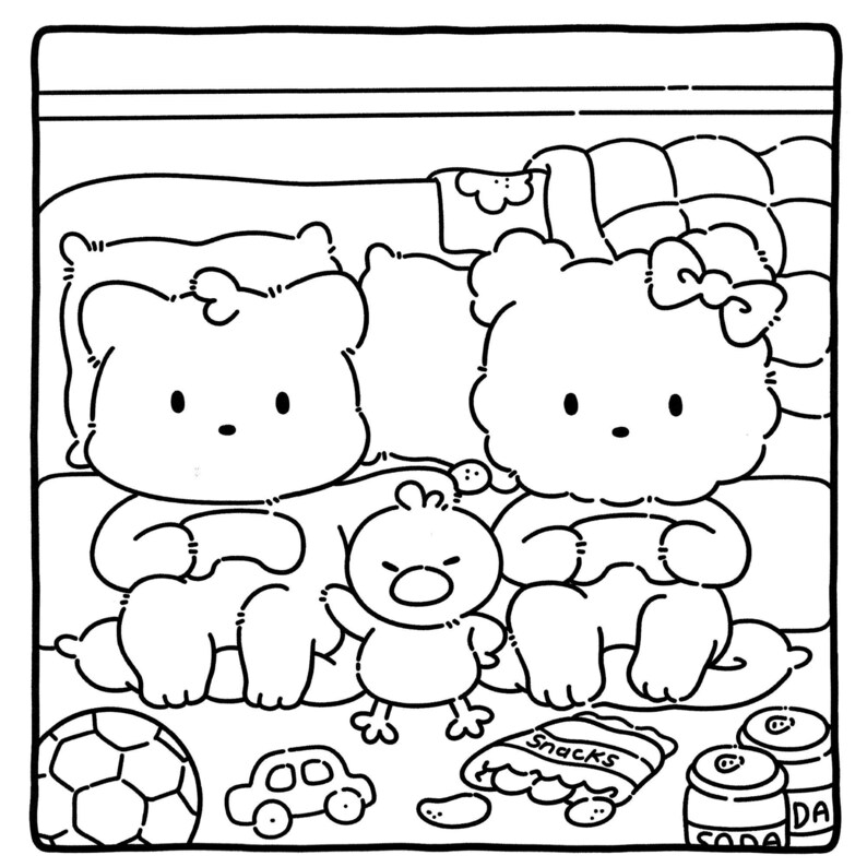 COZY NOOKS Cute Coloring Page | Fun Beautiful Coloring Art for Kids ...