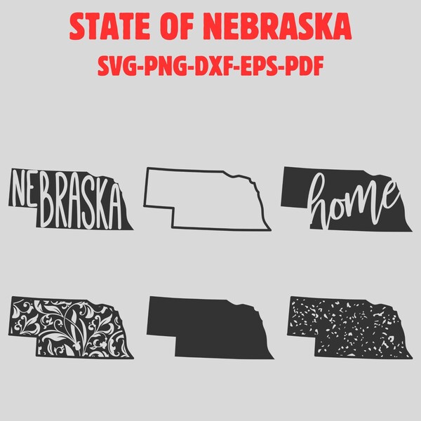 Nebraska Svg - Etsy