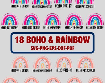 Rainbow SVG, Baby Rainbow SVG Bundle, Pastel Rainbow Svg, Rainbow ...
