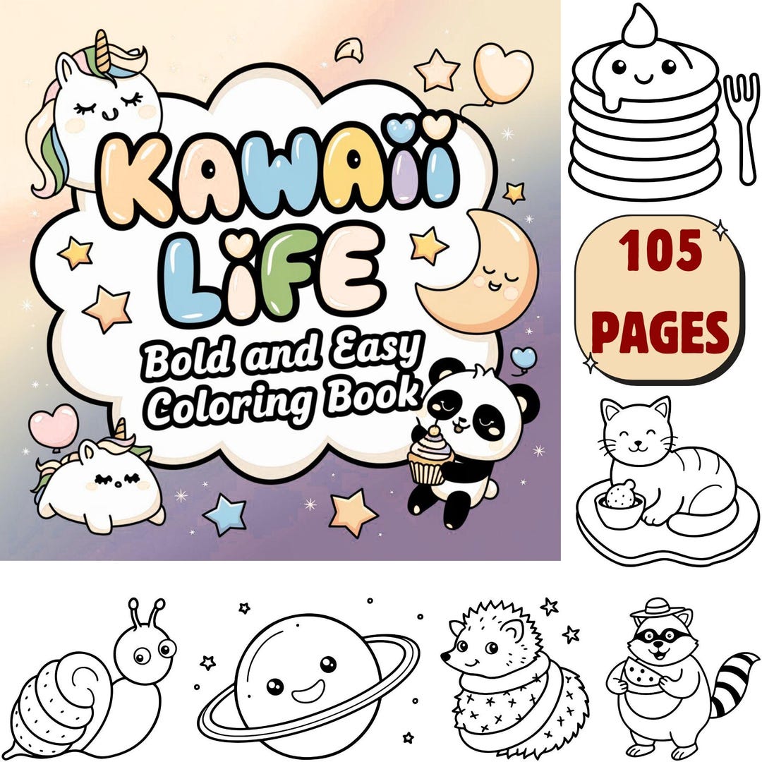 Cute Kawaii Life Coloring Pages | Fun and Beautiful Coloring Art for ...