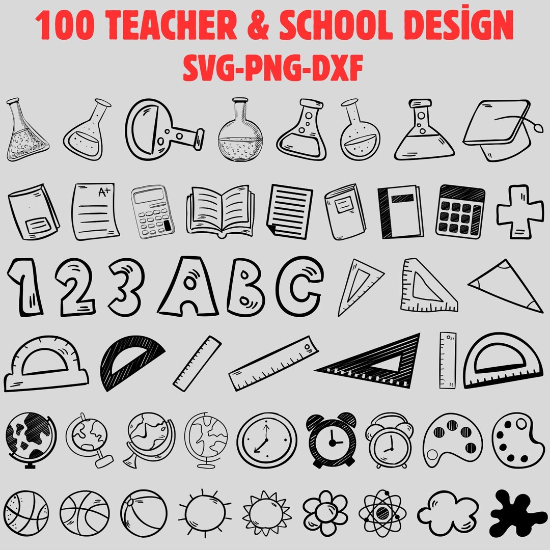 Primary School Svg, Teacher Svg, Students Svg, School Bundle, Teacher ...